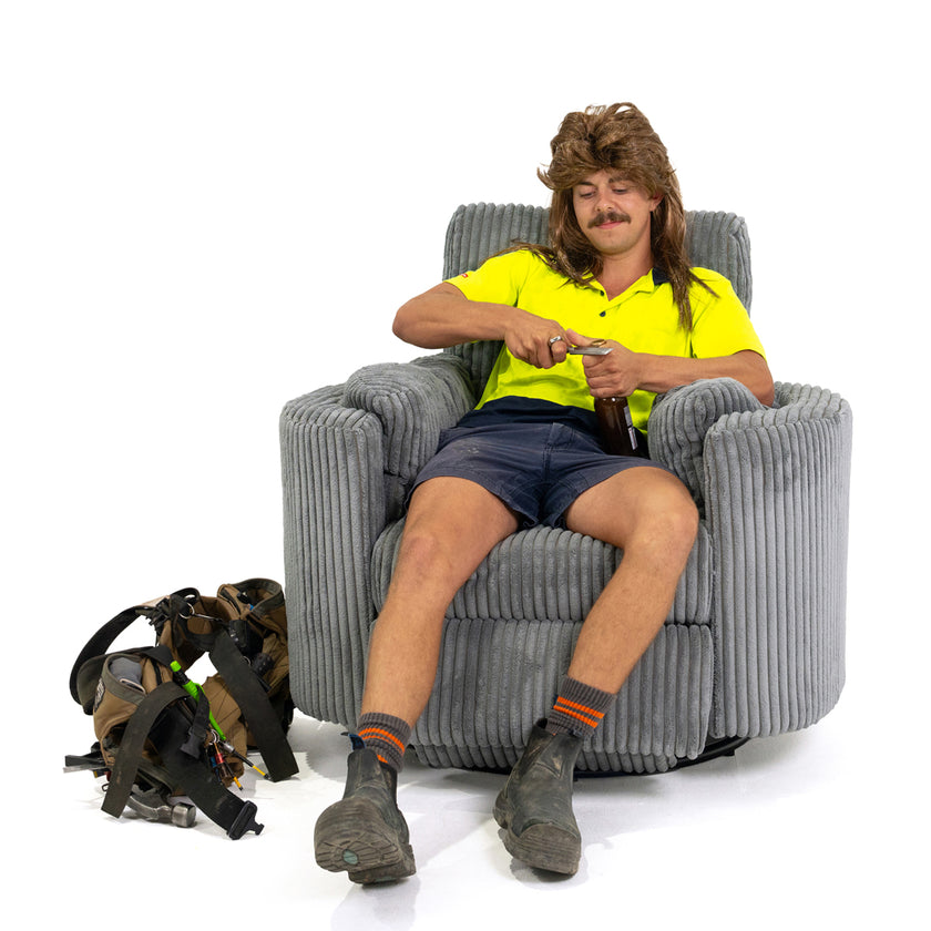 Fluff Daddy Recliner Arm Chair | Grey